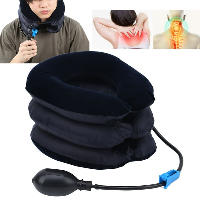 EZSPTO Inflatable Neck Traction Device,Inflatable 3 Layers Cervical ...