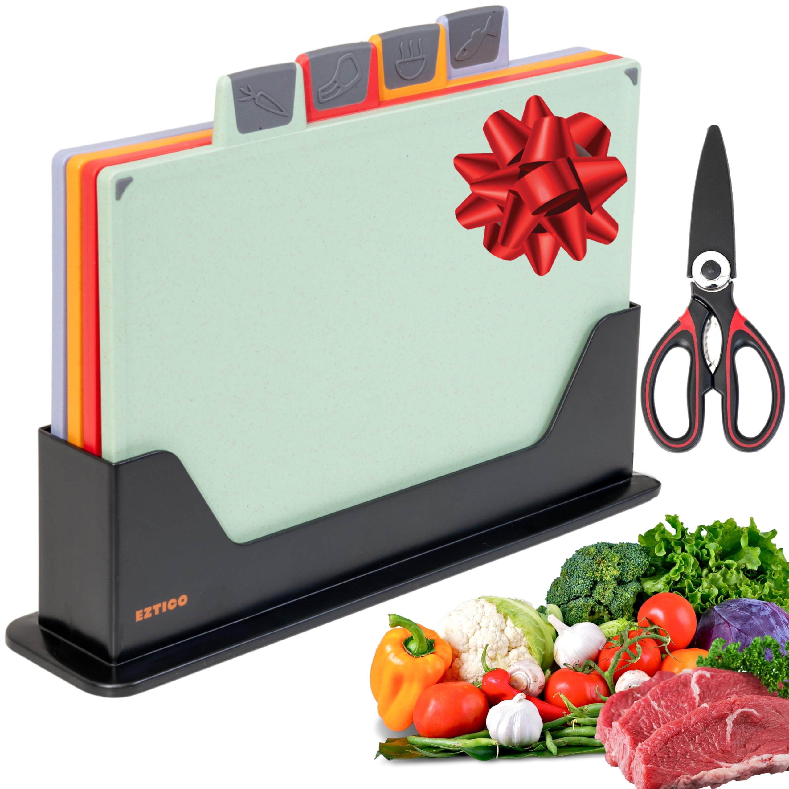 EZTICO- Holiday Gifts Chopping Board, Food Chopping Boards, Non Toxic ...