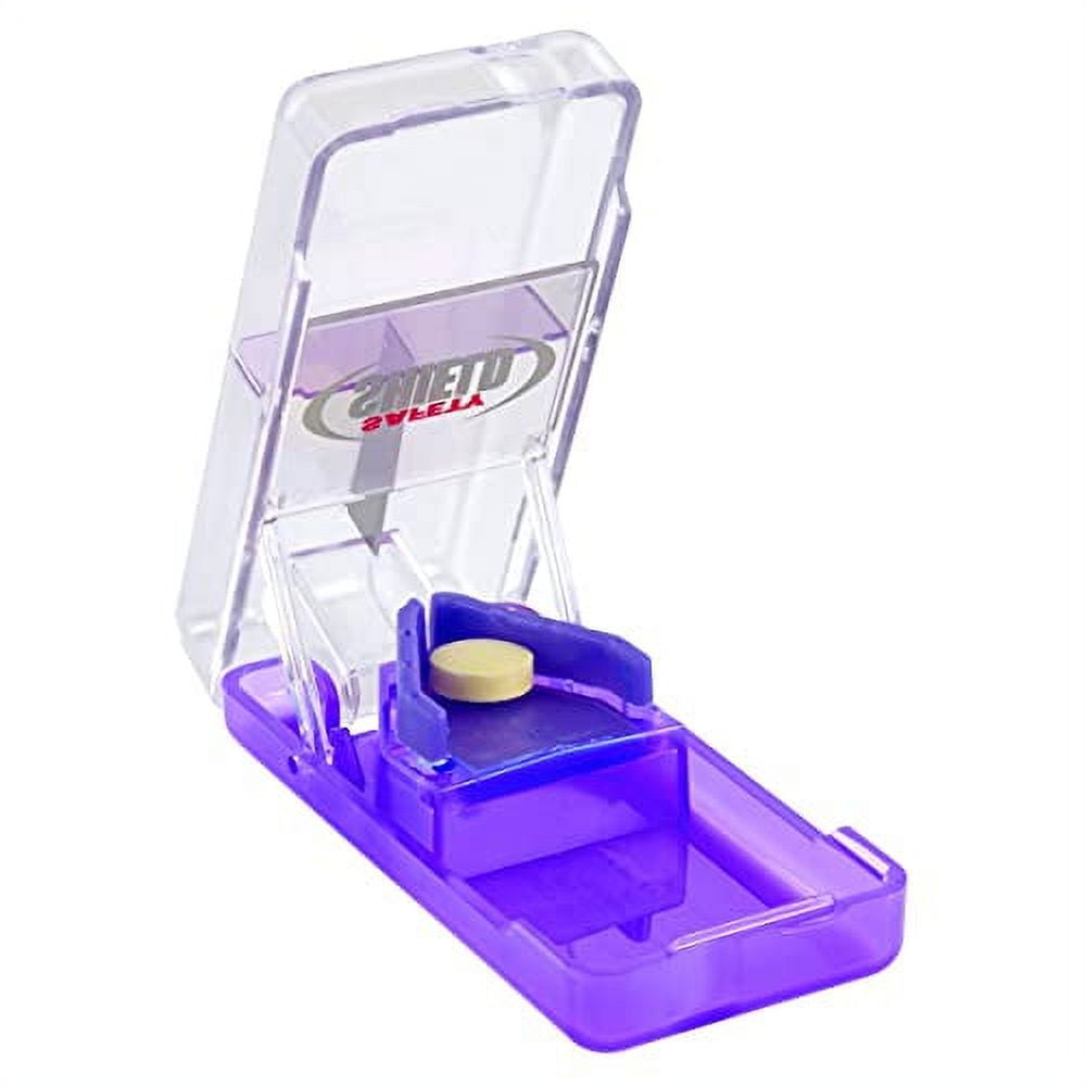 EZY DOSE Pill Cutter with Safety Shield, Safely Cut Pills and Vitamins ...