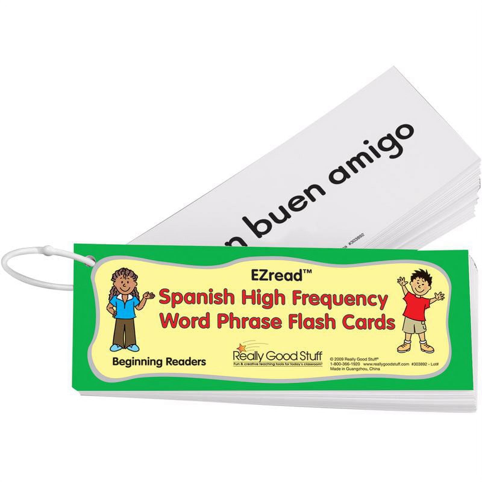 EZread™ Spanish High Frequency Word Phrase Flash Cards: Beginning ...