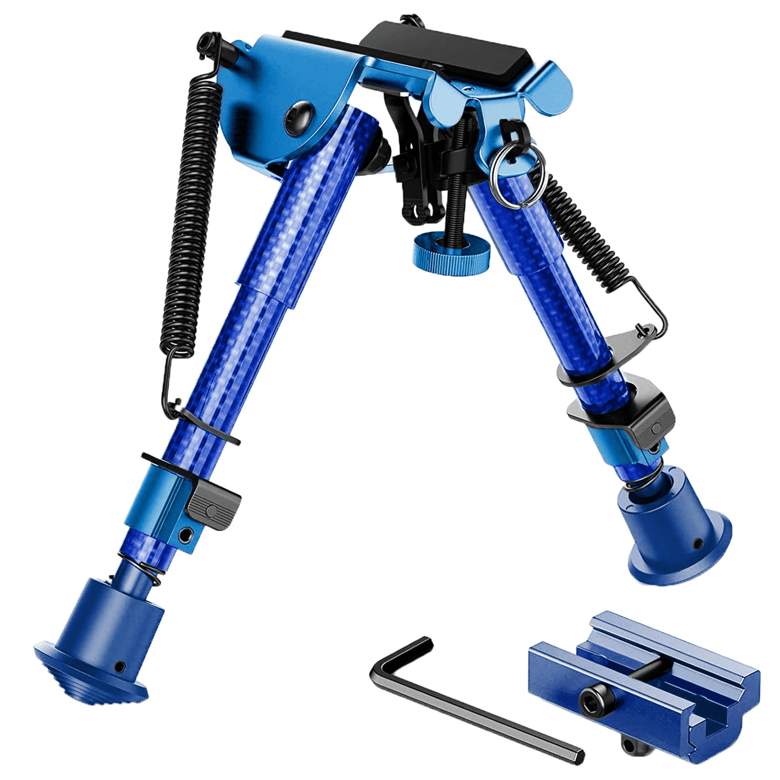 Ezshoot EZshoot 6-9 Inches Bipod, Blue, Carbon Fiber, Gun Bipod ...