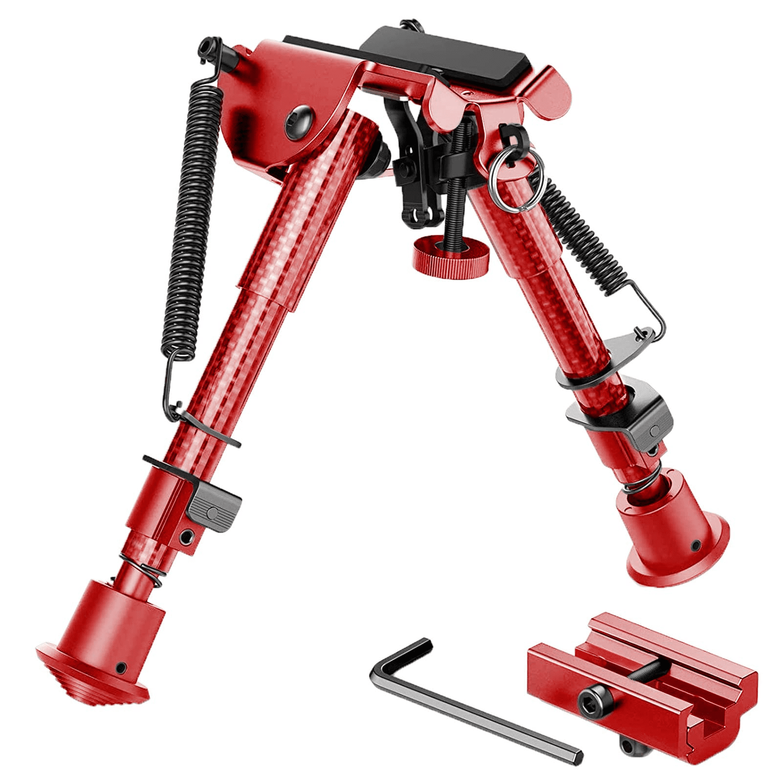 EZshoot 6-9 Inches Carbon Fiber Bipod Picatinny Bipod with Adapter ...