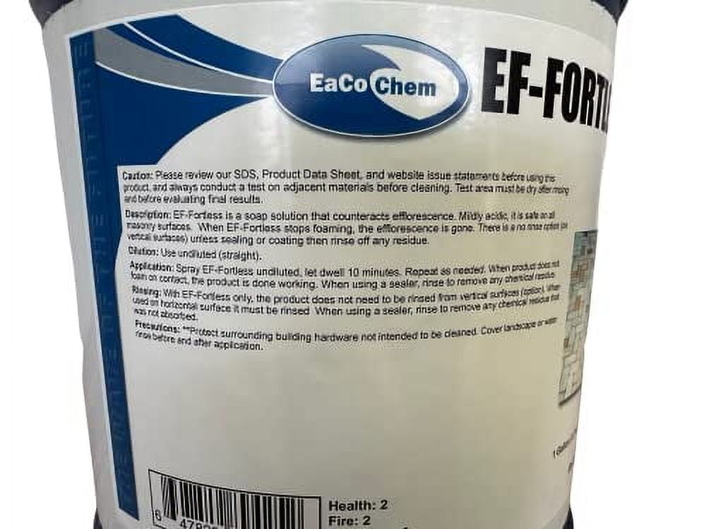EaCo Chem EF-Fortless - Remove Powdery Efflorescence and Haze - Clean Brick, Block, and Mortar ...