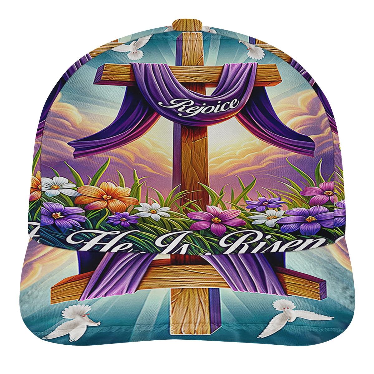 EaStr Cross He Is Risen Resurrection of Jesus ChriStan Cross baseball ...