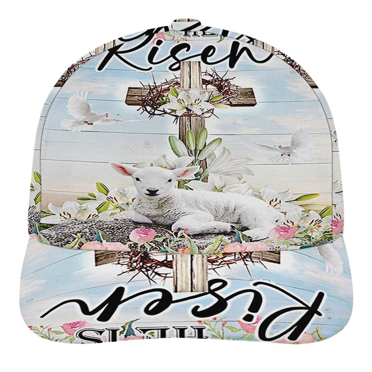 EaStr Cross He Is Risen baseball cap hat - Walmart.com