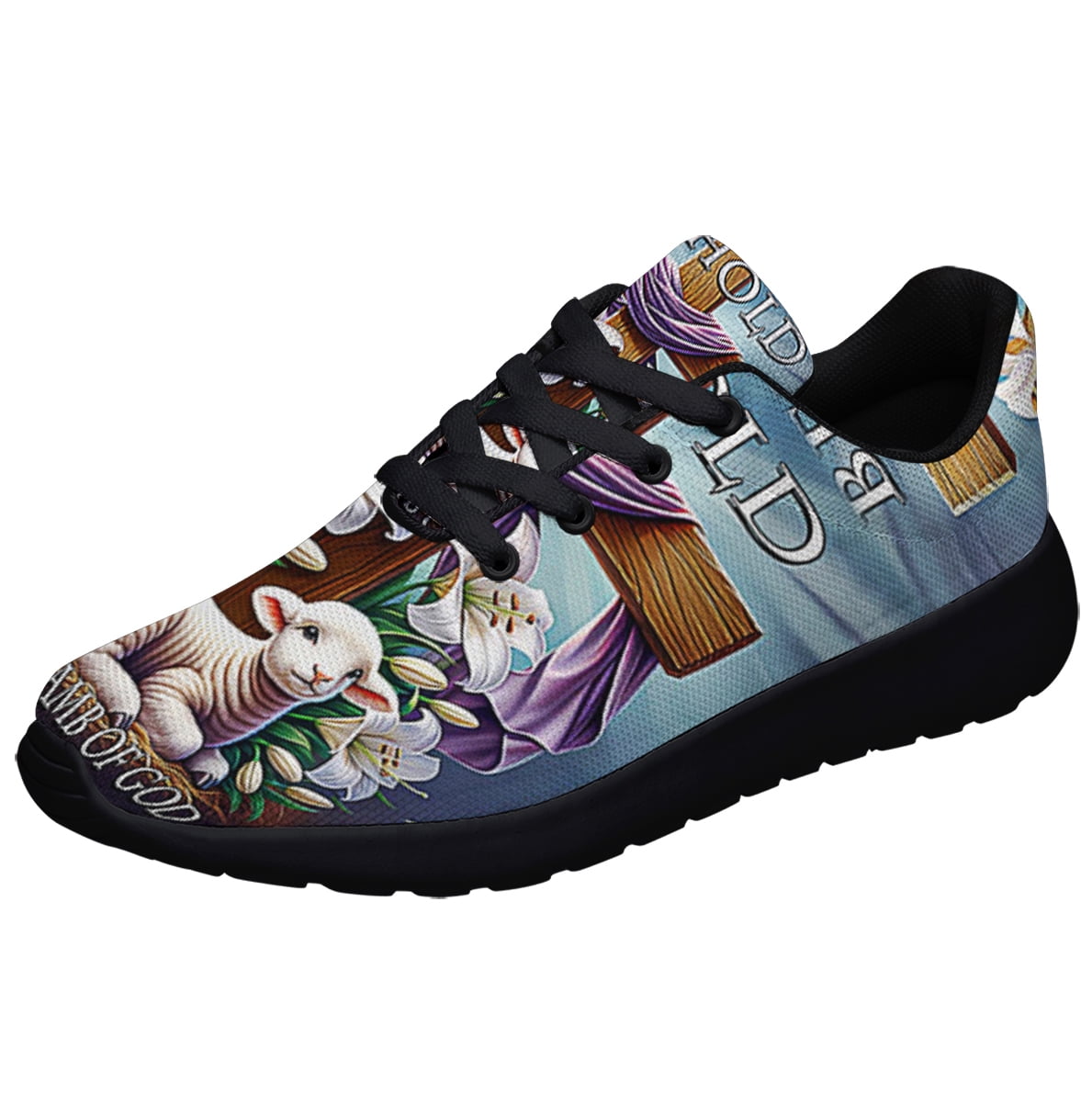 EaStr Day ChriStan Cross Behold The Lamb Of God Shoes Sneakers for ...