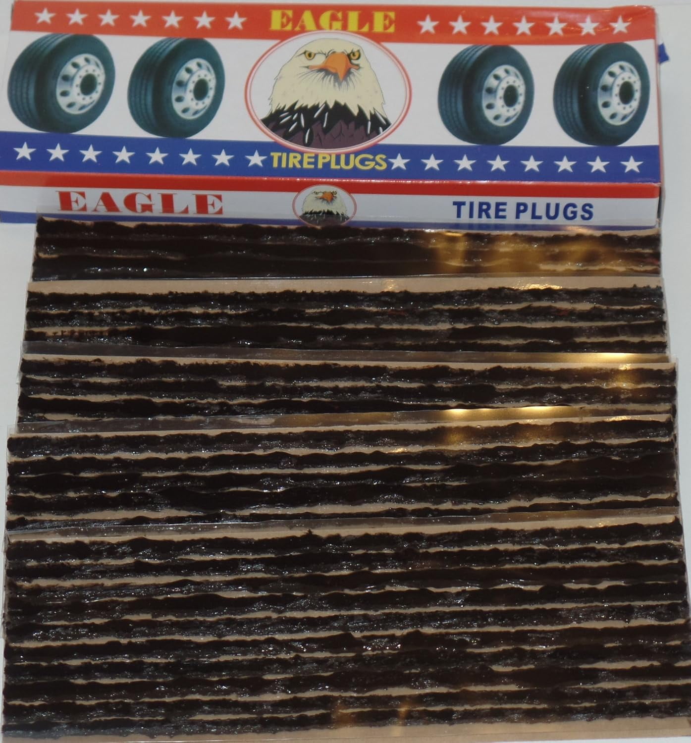 Eagle 50 Seals Tire Repair Plugs 100% Self Vulccanizing Tubeless Slim 8 ...