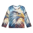 Eagle American Flag Boys' Rash Guard Shirts UPF 50 Plus Sun Protection ...