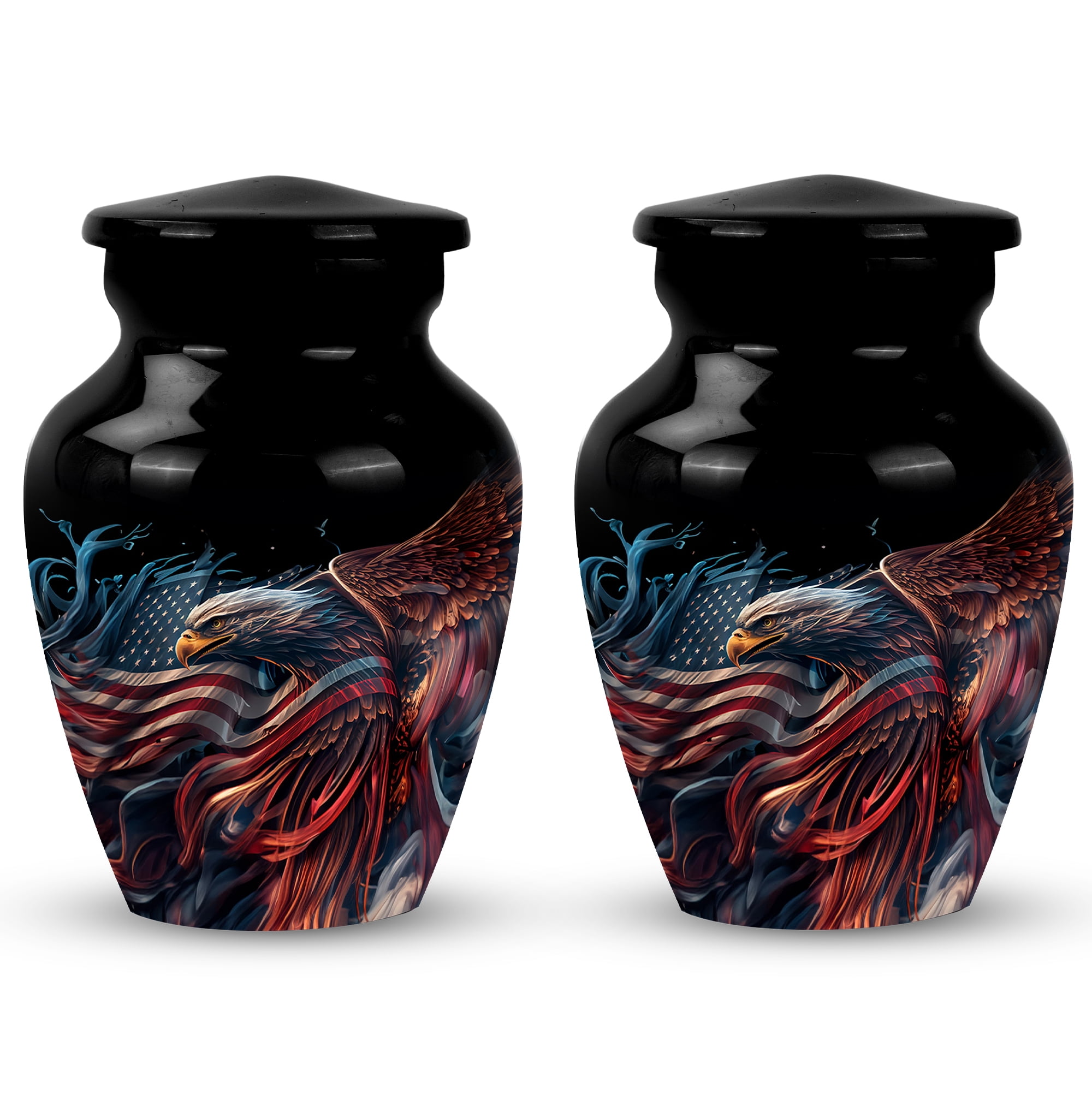 Eagle With American Flag Urns For Human Ashes - Little Cremation ...