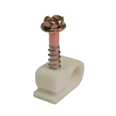 Eagle Aspen 500206 Single Flexible Cable Clips With Screws, 100 Pk ...