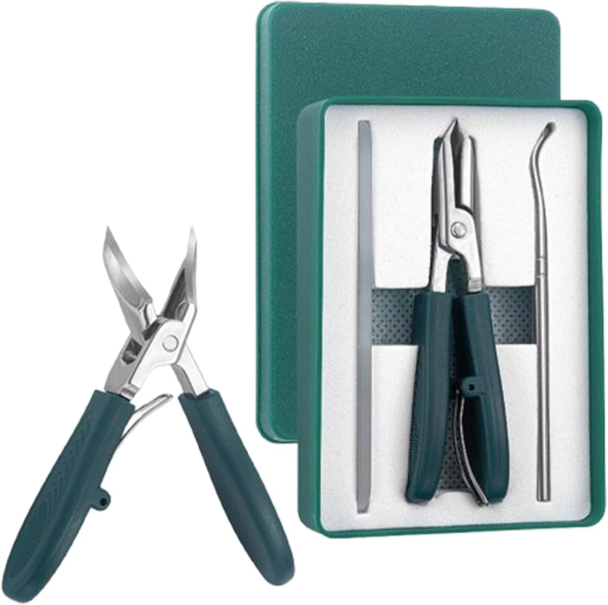 Eagle Beak Angled Nail Clippers,Wide Jaw Opening Anti-Splash Slanted ...