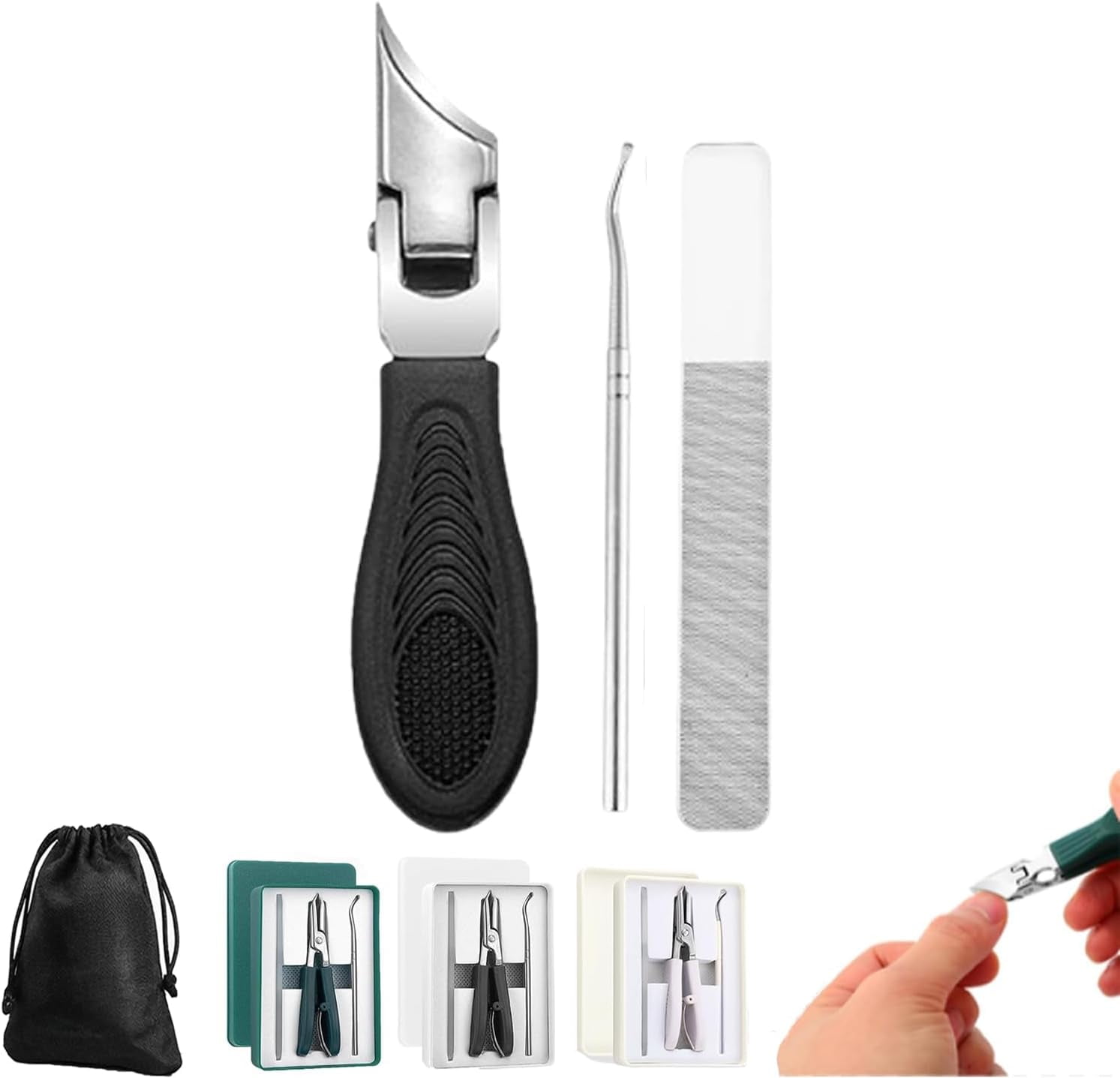 Eagle Beak Angled Toe Nail Clippers 3-Piece Set, Eagle Beak Angled Nail ...