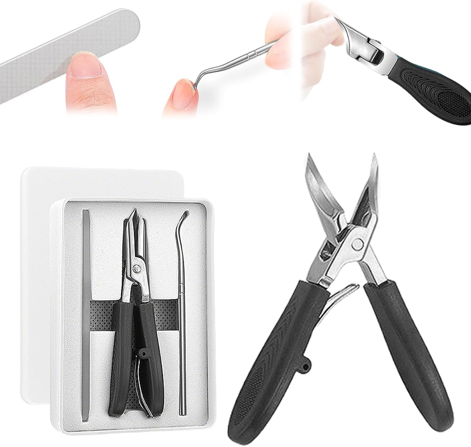 Eagle Beak Beveled Nail Clippers, 3-Piece Sets of Eagle Beak Beveled ...