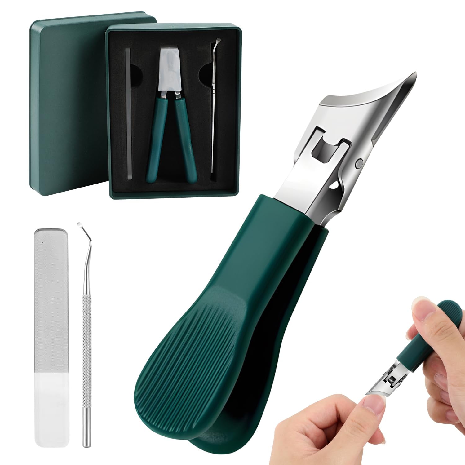 Eagle Beak Beveled Nail ESF27 Clippers,Wide Jaw Opening Anti-Splash ...