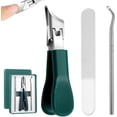 Eagle Beak Nail Clippers Set, Splashproof 25° Beveled Edge Wide Jaw ...