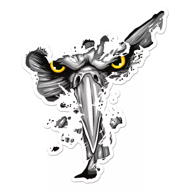 Eagle Beak Rip Sticker Phone Decal Water Bottle Stickers Car Decals ...