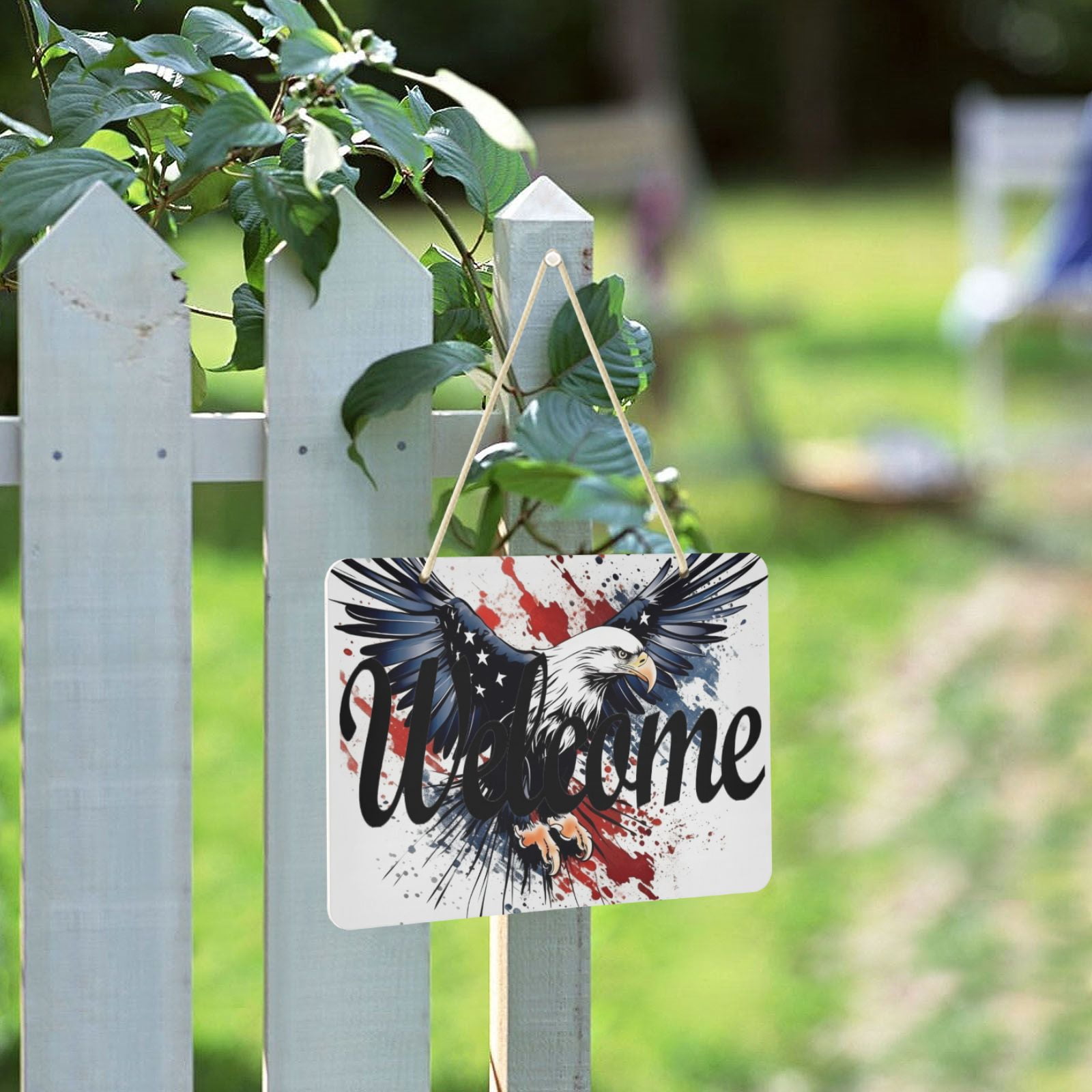 Eagle Blood Welcome Sign for Front Door Porch Wreath Door Sign Home ...