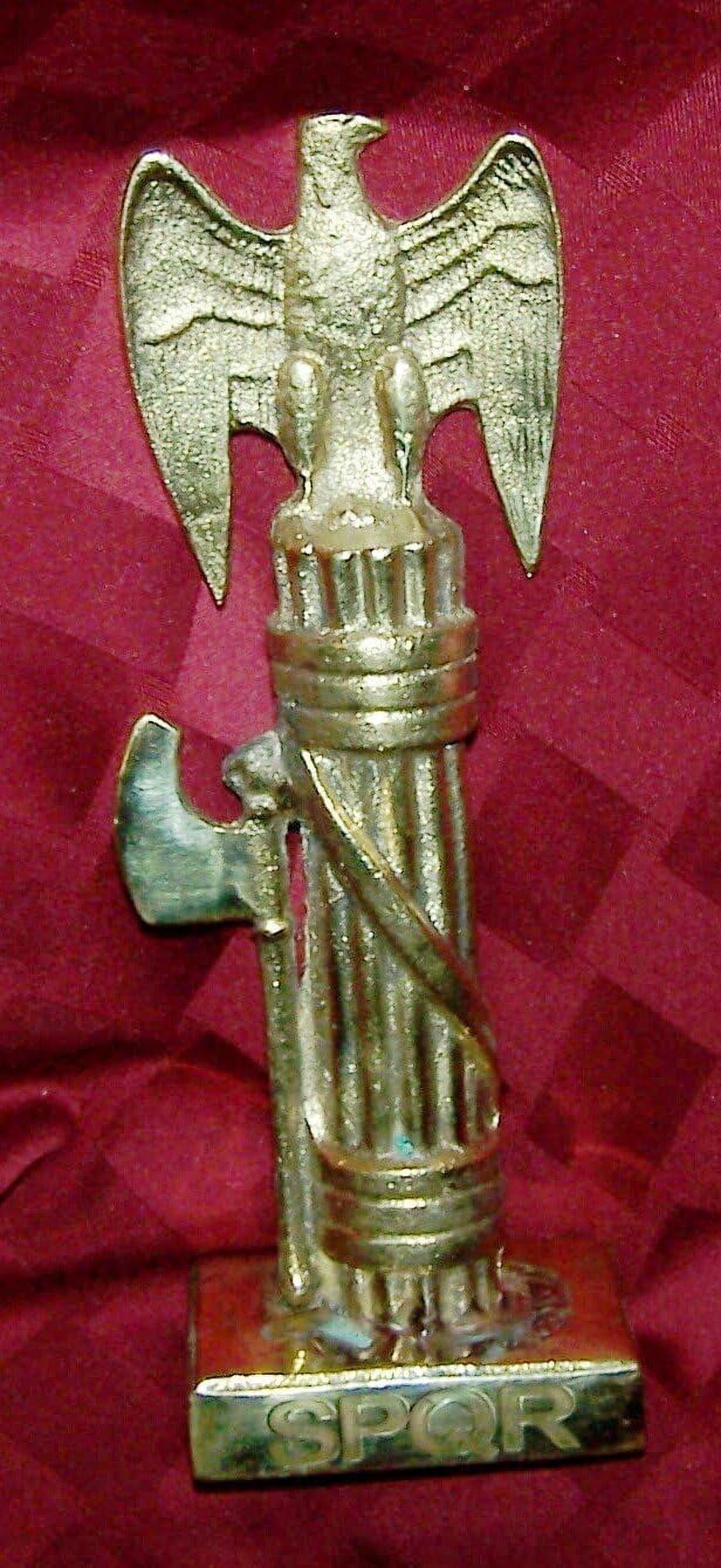 Eagle Caesar Legion War Battle a Fasces Brass Statue - Walmart.com
