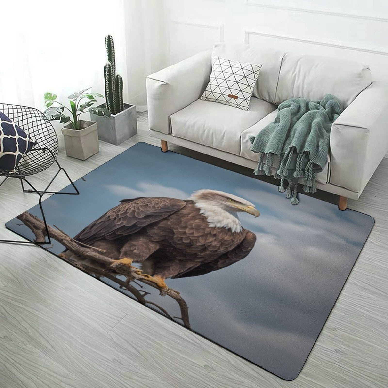 Eagle Carpet Rug for Home Living Room Bedroom Sofa Doormat Play Area Rug Non-slip Floor Mat ...