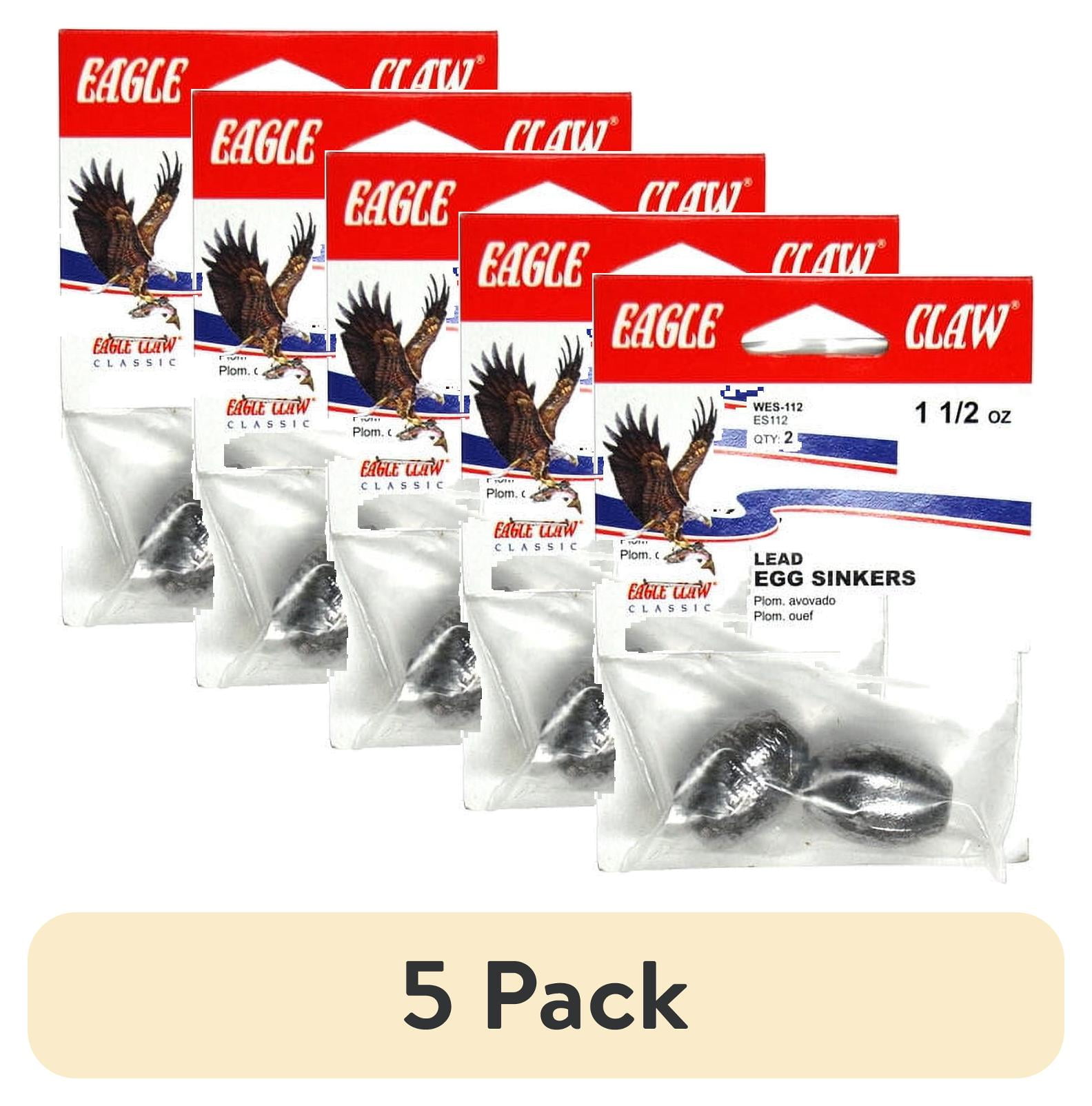 (5 pack) Eagle Claw, 02050-004 Egg Sinker Weight 1 1/2 oz. - Walmart.com