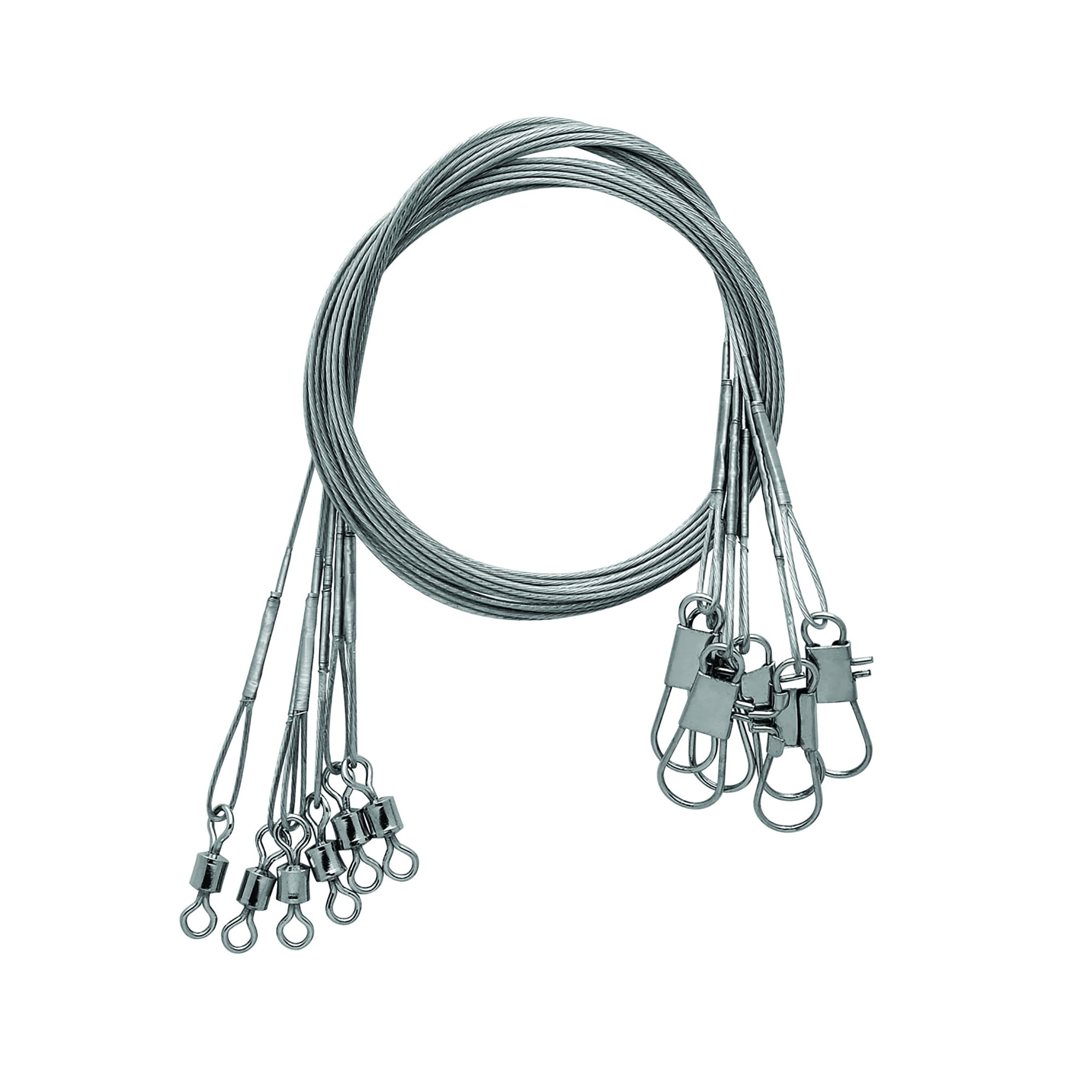 Eagle Claw 12" 30 lb. Heavy Duty Wire Leader, Bright, 6 Pack - Walmart.com