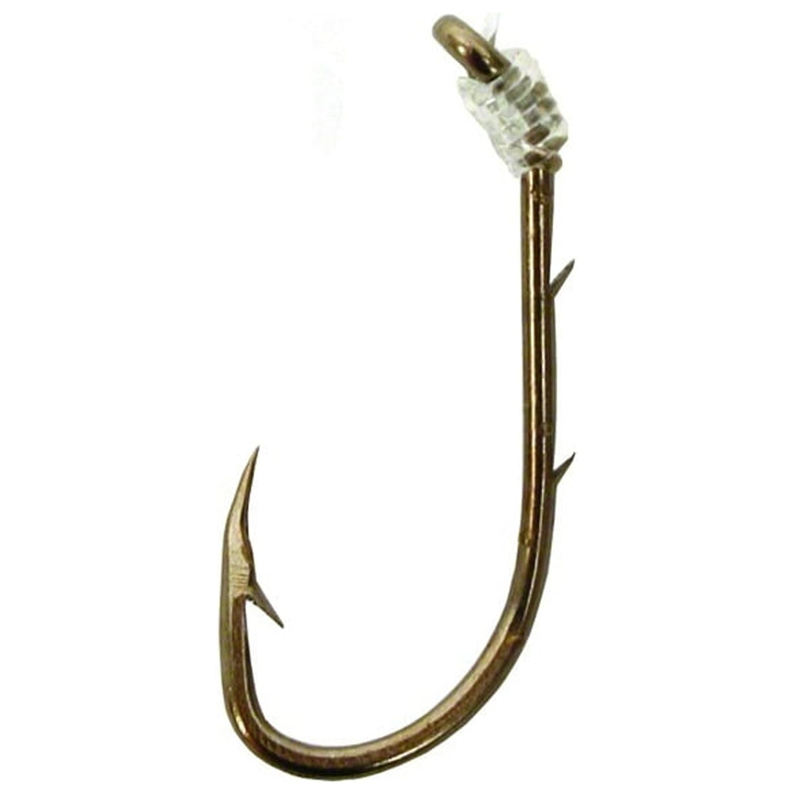 Eagle Claw 140H-6 Baitholder Double Line Snelled Hook Size 6 2 Sliced ...