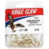 Eagle Claw 202FH-6 Aberdeen Size 6 Fishhooks 50 Pack - Walmart.com