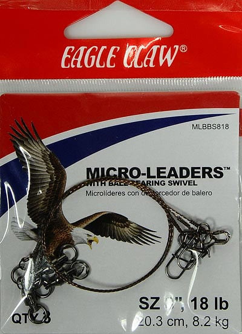 Eagle Claw 8lb Micro Leader High Strength Nylon Coated Wire - Walmart.com