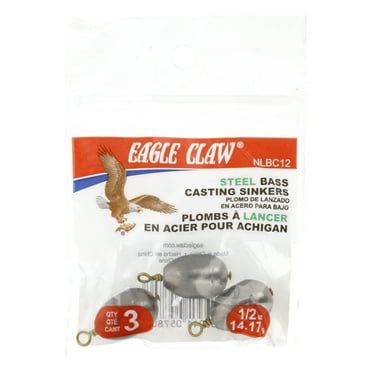 Eagle Claw Bass Casting Removable Split Shot, Steel - Walmart.com
