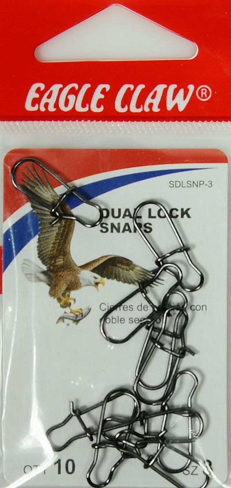 Eagle Claw Dual Lock Snaps - 3 - Lure, Weight, Line Changes - Walmart.com