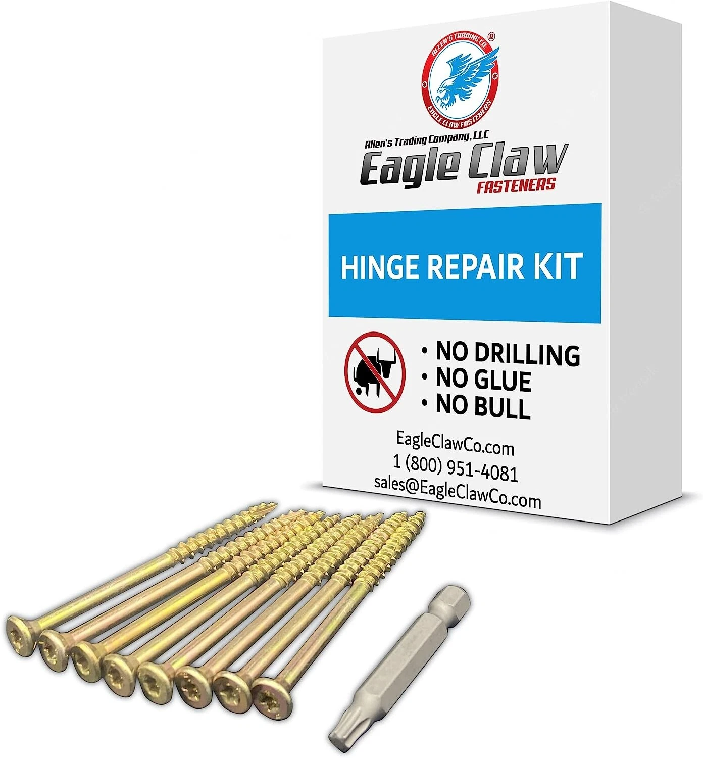 Eagle Claw Fasteners | Easy Diy Stripped Screw Hole Door Hinge Repair ...