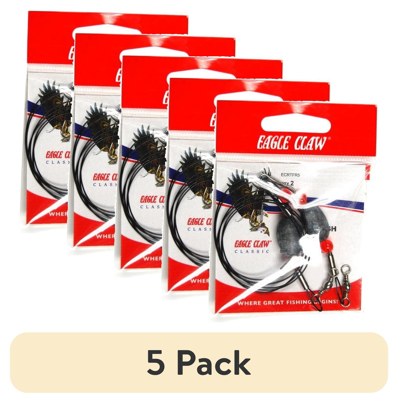 (5 pack) Eagle Claw Fishing, ECctFR5 Catfish Rig, 1/2 oz. Qty 2 ...
