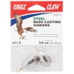 Eagle Claw Steel Removable Split Shot Sinkers 1/4 oz for Bass Casting ...