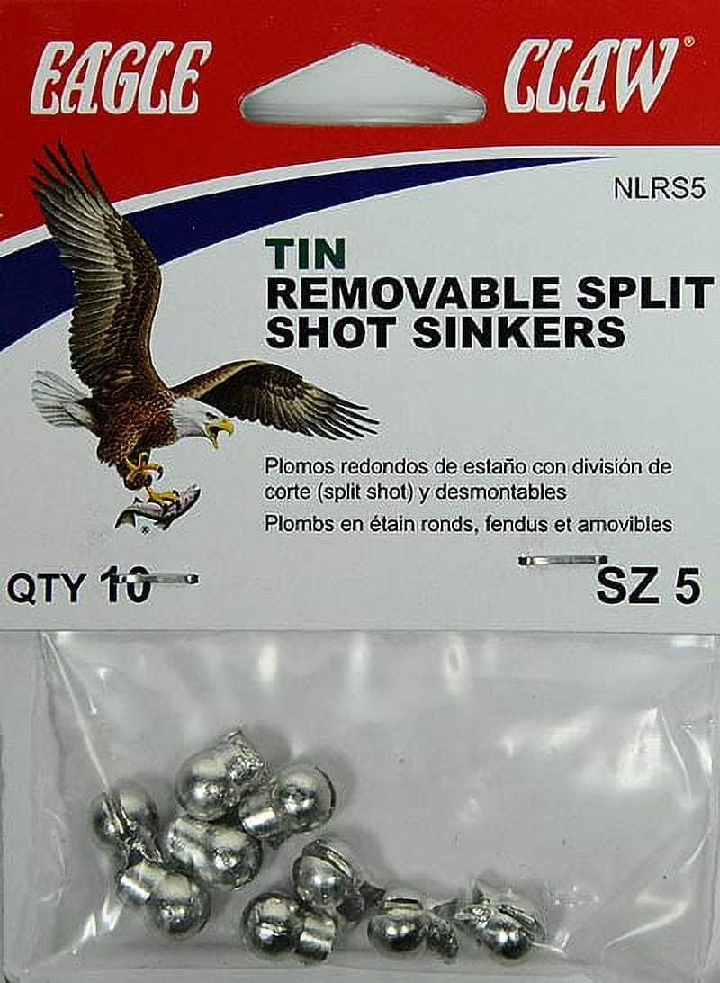Eagle Claw Fishing, NLRS5 Tin Split Shot Weight, Size 5 - Walmart.com