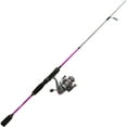 VIP Eagle Claw 6'6 Medium Light Spinning Combo for Lady Angler Fishing ...