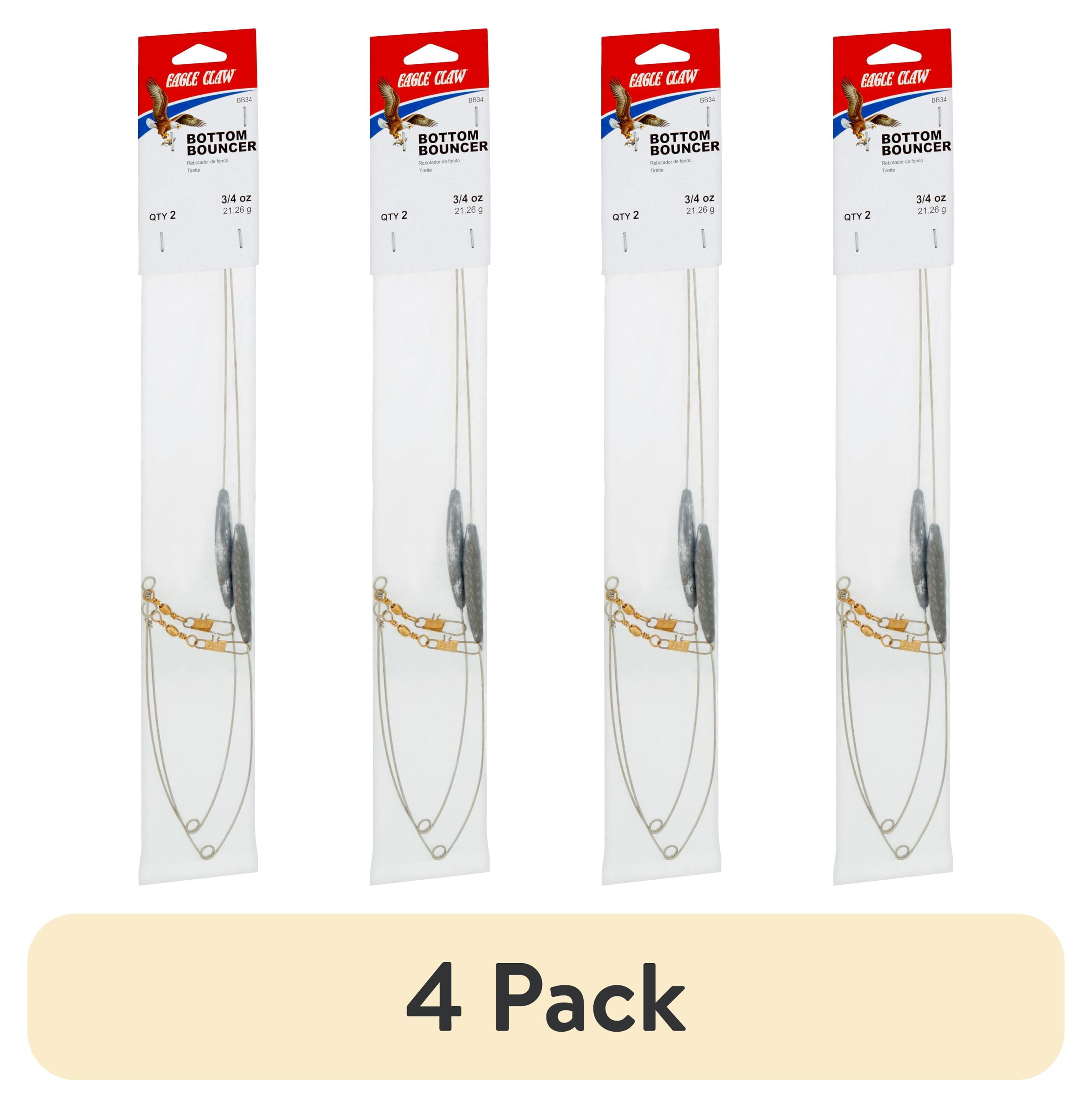 (4 pack) Eagle Claw Fishing Tackle 02170-003 3/4 oz. Bottombouncer Weight. - Walmart.com