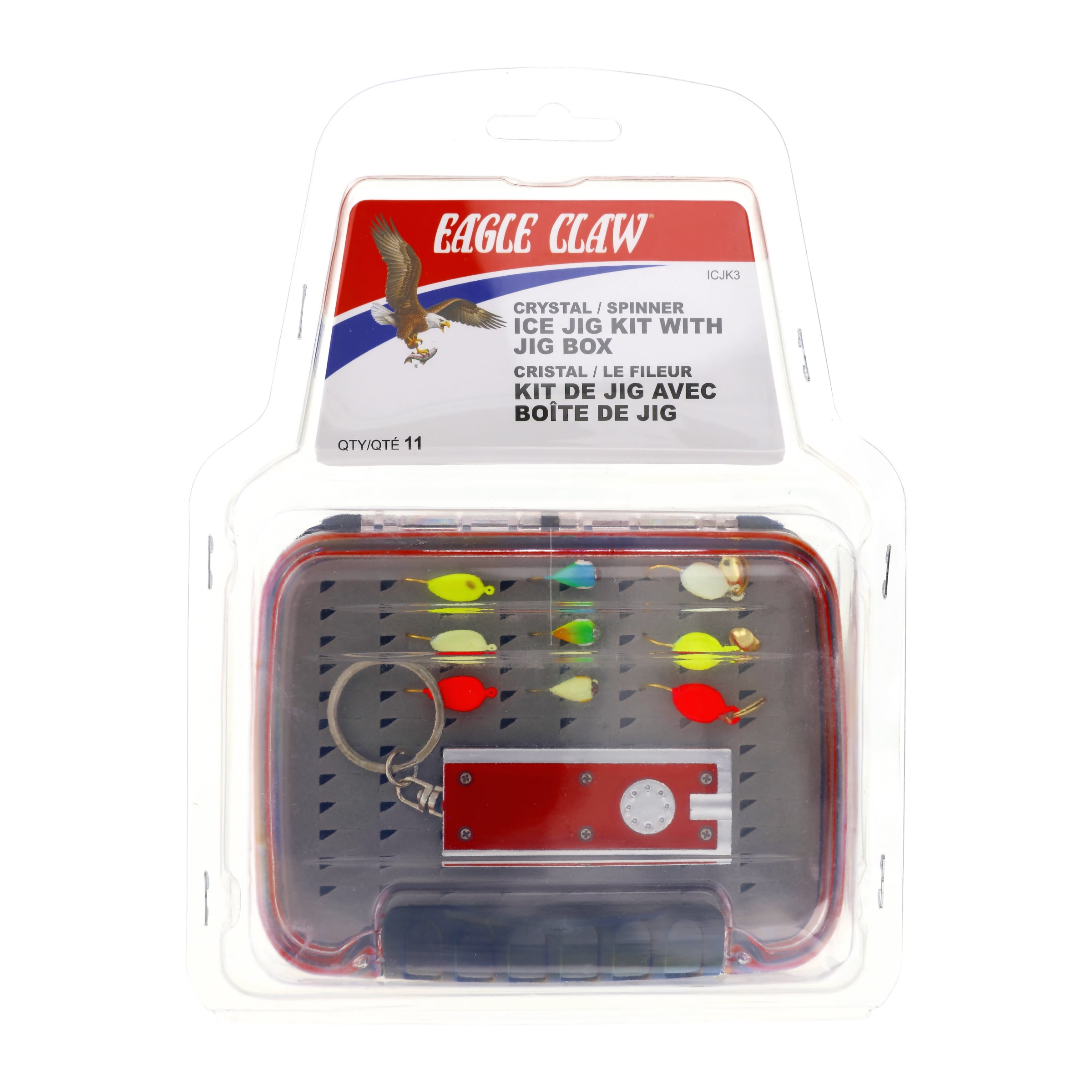 Ice Augers For Ice Fishing Eagle Claw UV ICE JIG KIT, Assorted, Small ...
