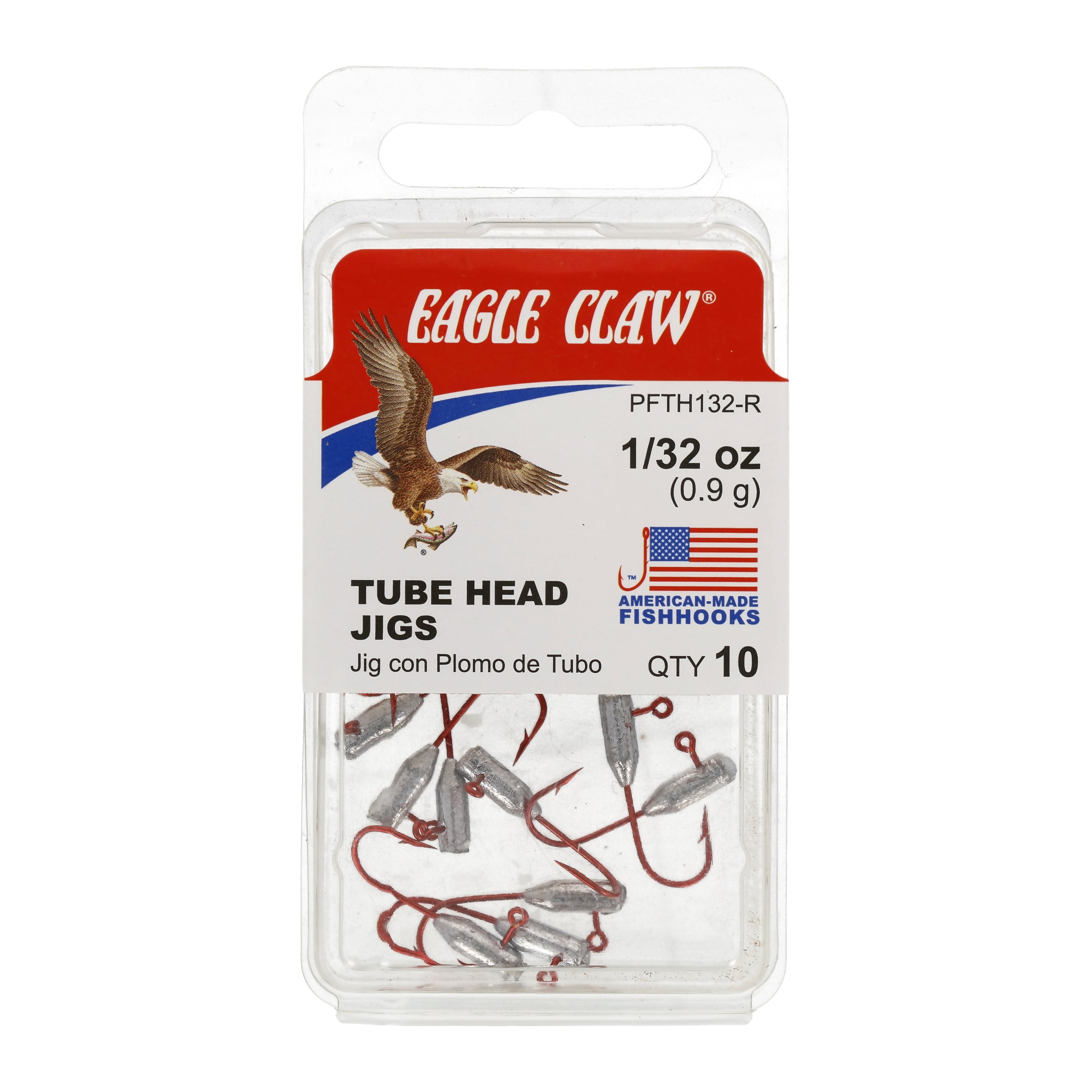 Eagle Claw Panfish Insider Tube Jig Head - 1/32 oz. - 10 Pack - Walmart.com