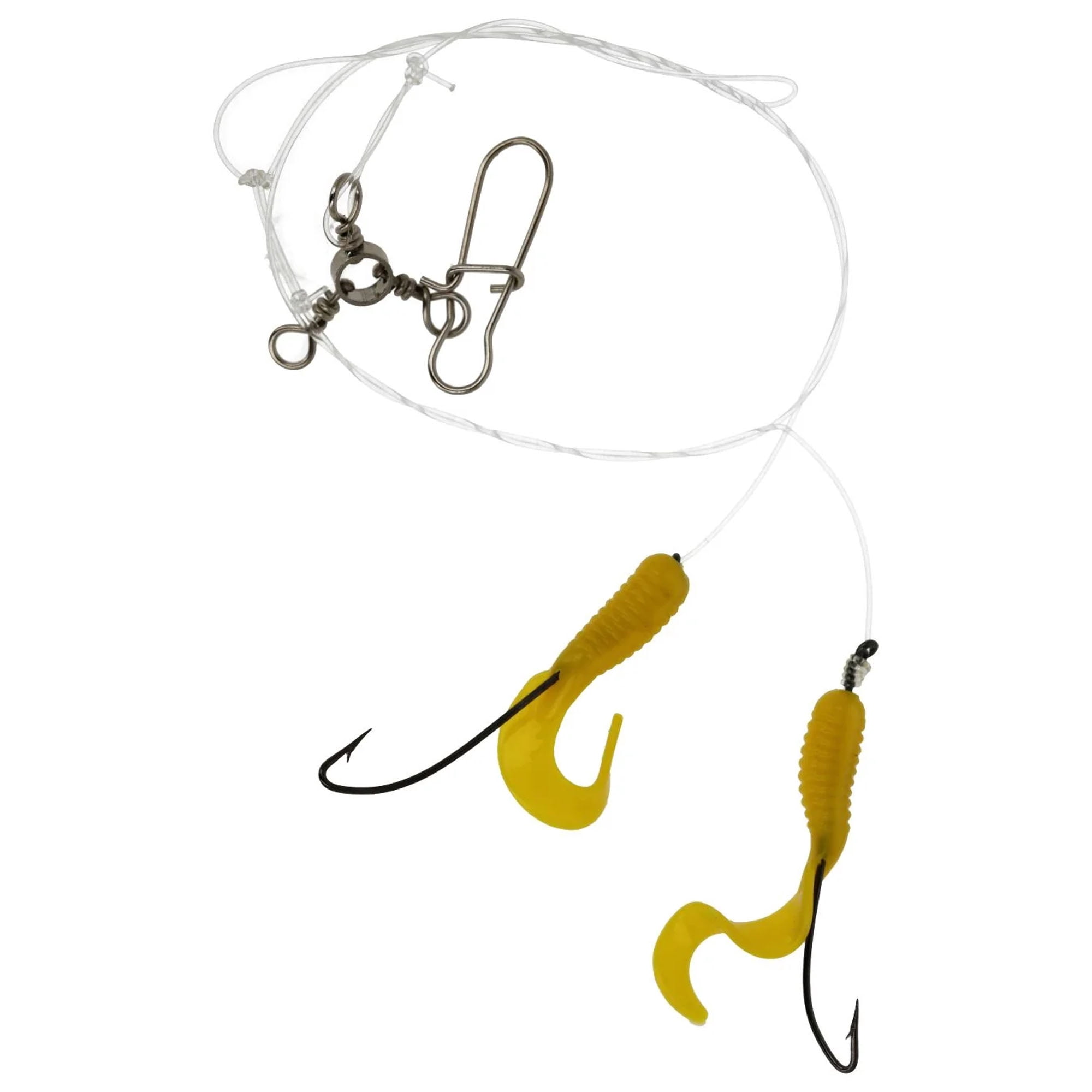 Eagle Claw Lazer Flounder Double Hook Yellow Grub - Walmart.com