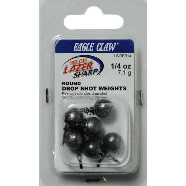 Eagle Claw Lazer Lead Round Drop Shot Weight, 1/4 oz - Walmart.com
