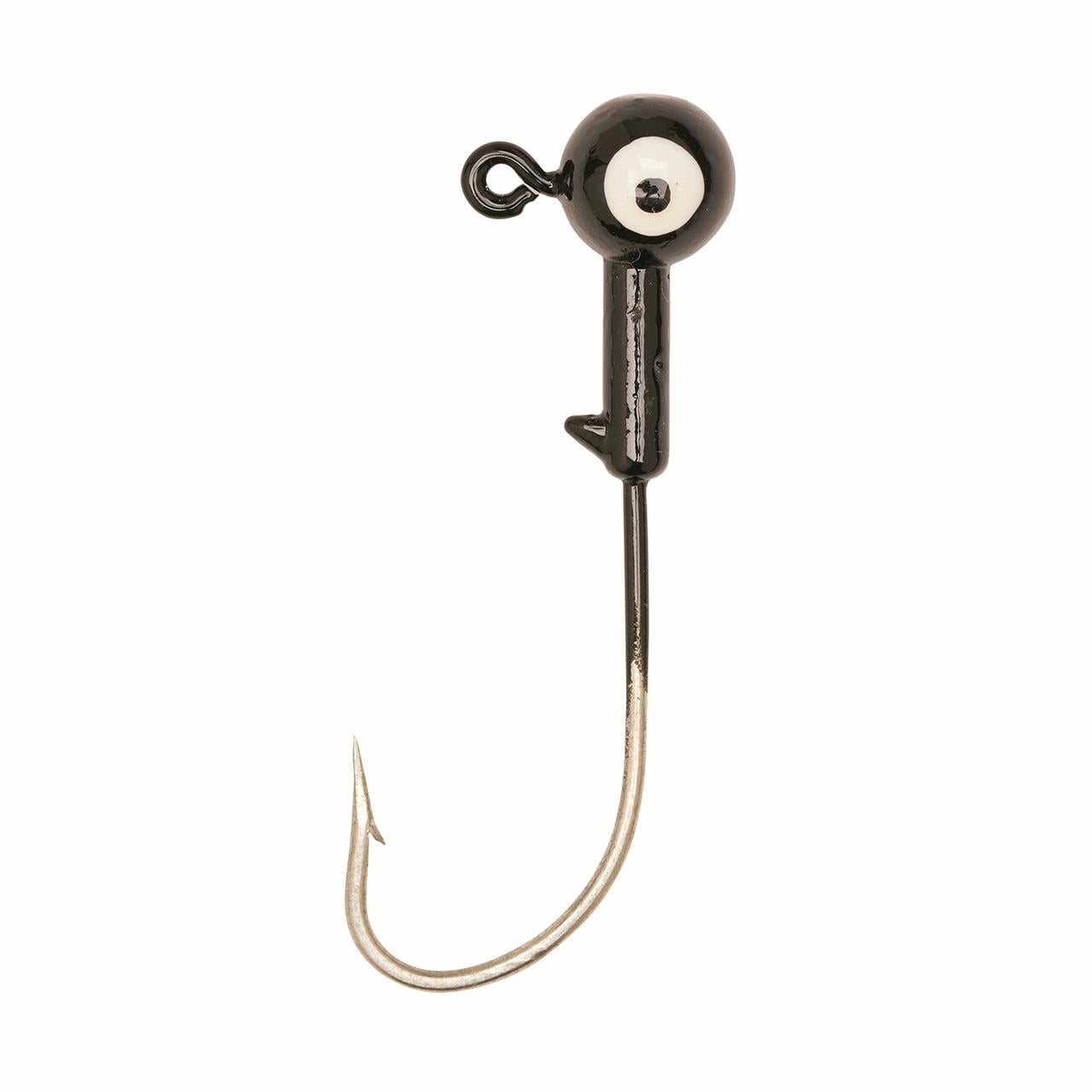 Eagle Claw Lazer Sharp Saltwater Ballhead Fishing Jig, Black, 1/8 oz ...