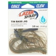 Eagle Claw Lazer Sharp Tin Bass Jig Head, Black & Green, 3/8 oz ...