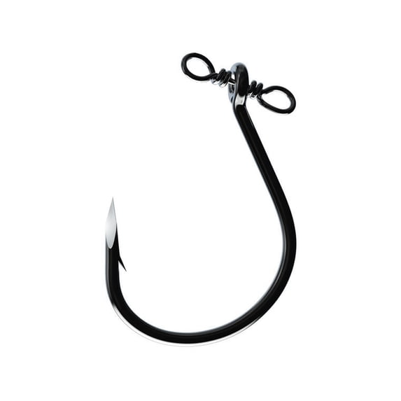 Eagle Claw Trokar Helix Drop Shot Hook #2 Black Chrome 5PK - Walmart.com