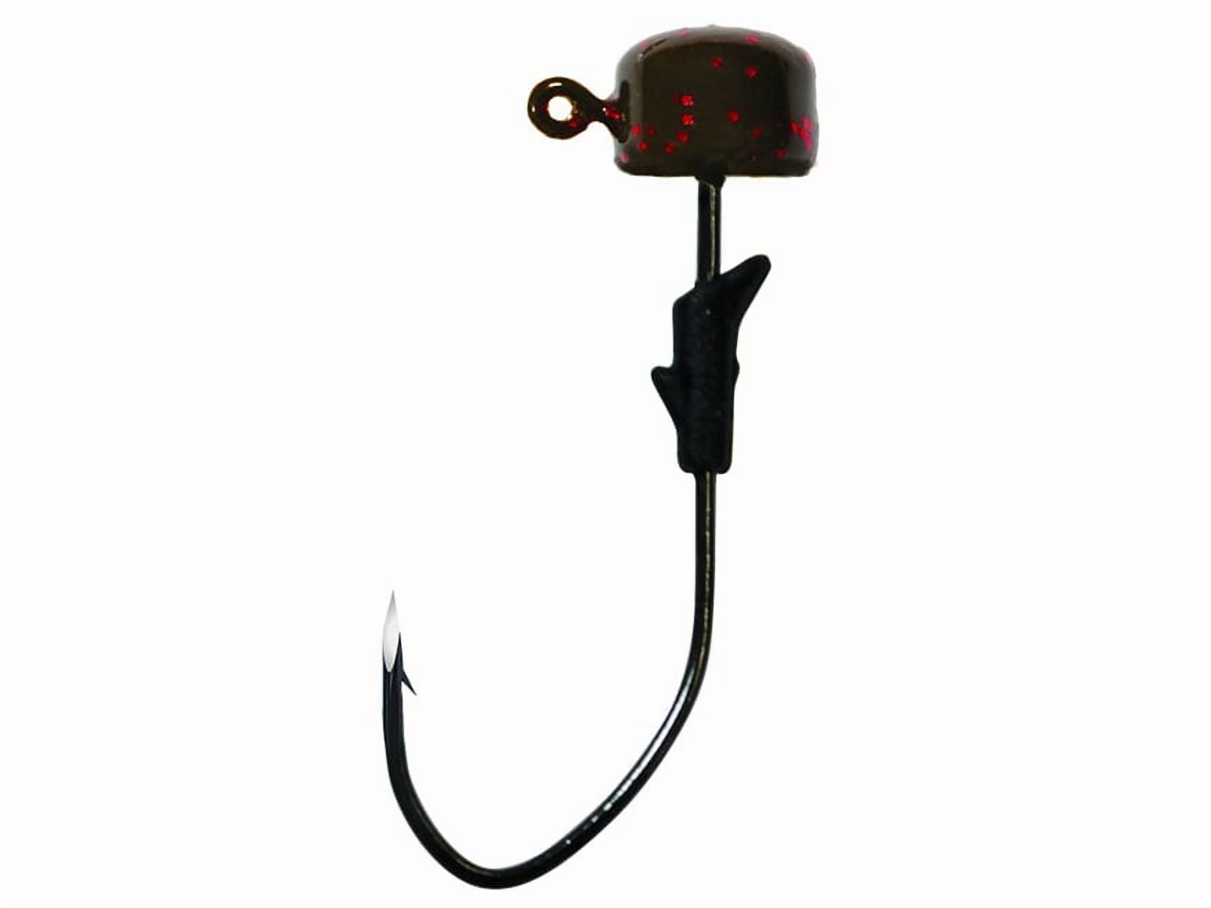Eagle Claw Trokar Tungsten Pro-V Finesse Jig 1/10oz Wacky Jighead Green ...