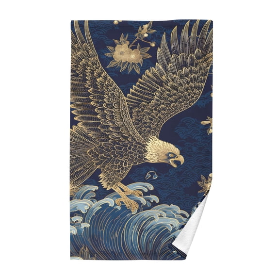 Eagle Clawing Waves Bath Towel 100% Cotton Soft Thick High Absorbency ...
