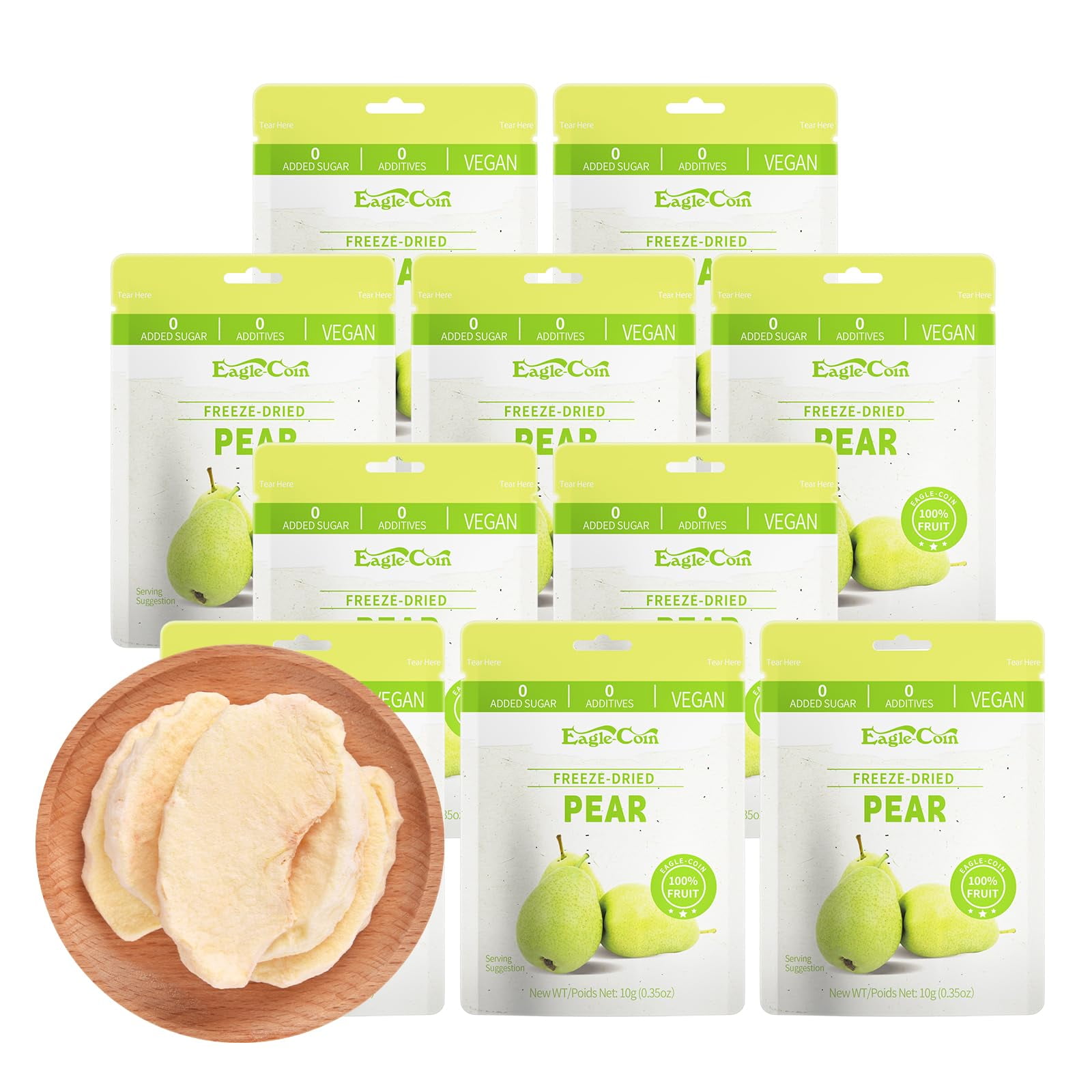 Eagle-Coin Fruit Snacks, Freeze IRF13 Dried Fruit Variety Pack Apple ...