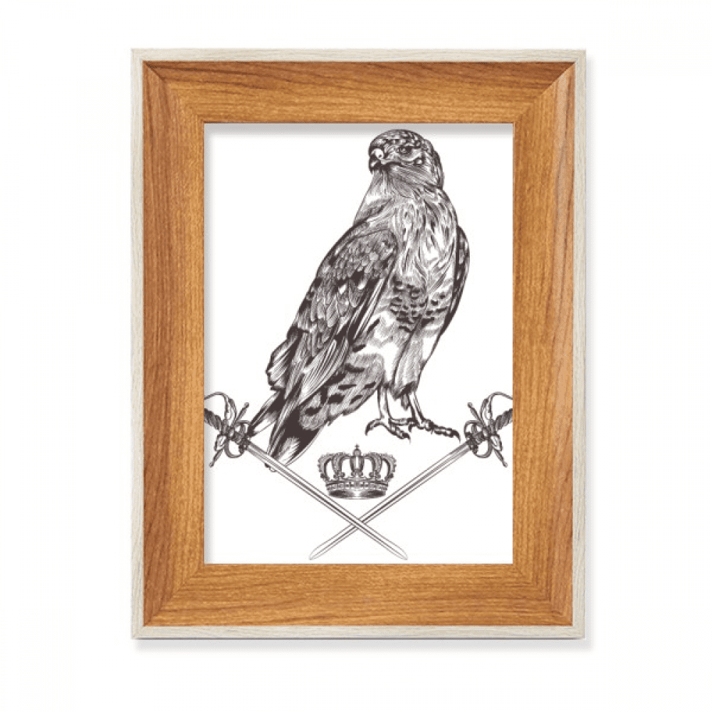 Eagle Crown Animal Baroque Style Desktop Wooden Photo Frame Display ...