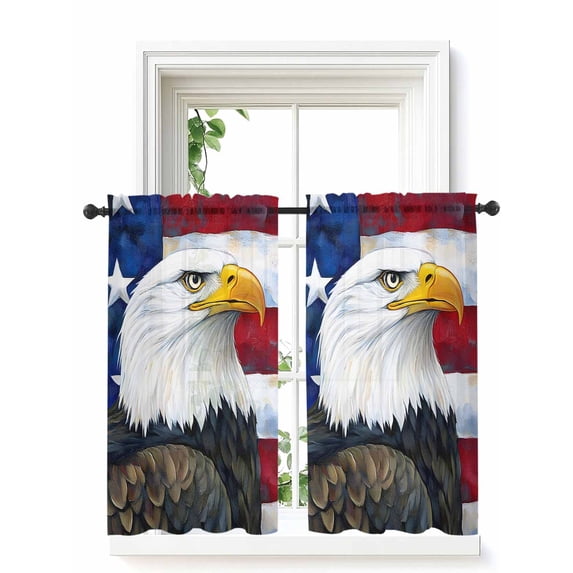 Eagle Curtains 54 Inch Length,Sheer Curtains for Bedroom Living Room ...