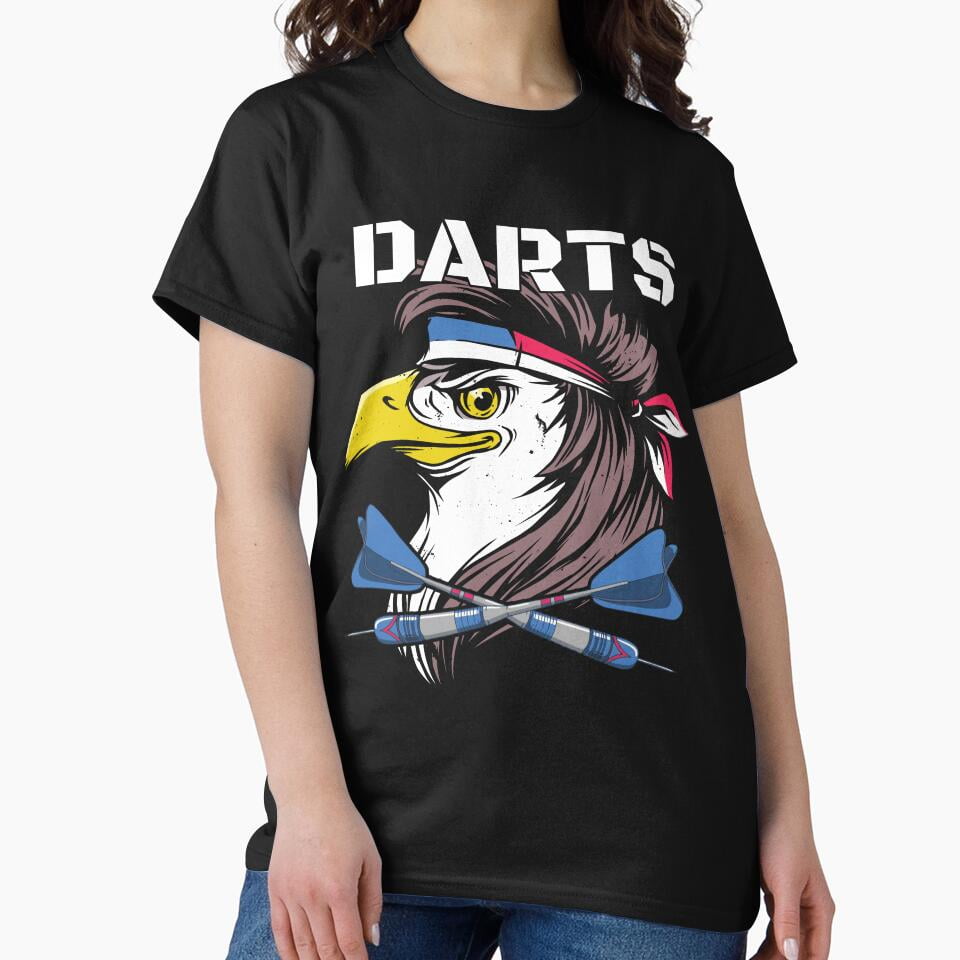 Eagle Dart Target Sport Arrow Thrower Multi-Graphic Unisex T-Shirt, up ...