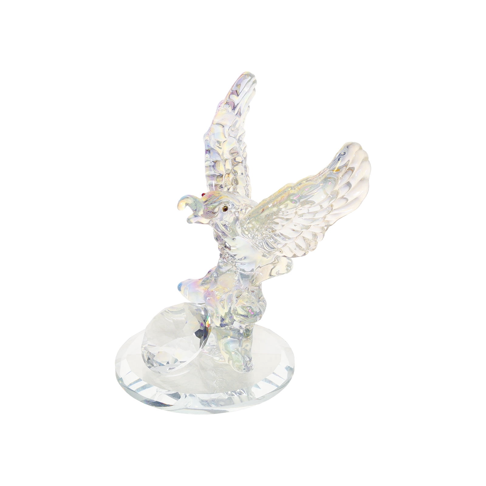 Eagle Decor Crystal Ornament,Glass Eagle Gifts Eagle Decor Hand Small ...